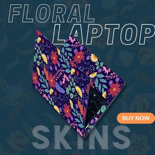 Floral Laptop Skin by SkinsLegend: Enhance Your Laptop's Look