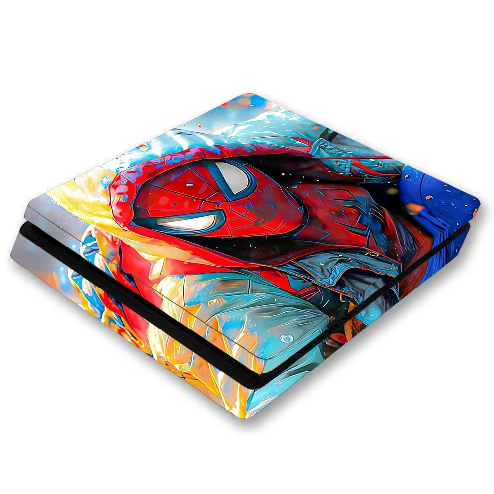 Colorful Hoodie Miles Art PS4 Skin | 3D Embossed Textured Vinyl Wrap ...
