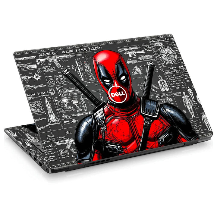 Deadpool Comic Style 3D Embossed Laptop Skin | Buy Online Now – SkinsLegend