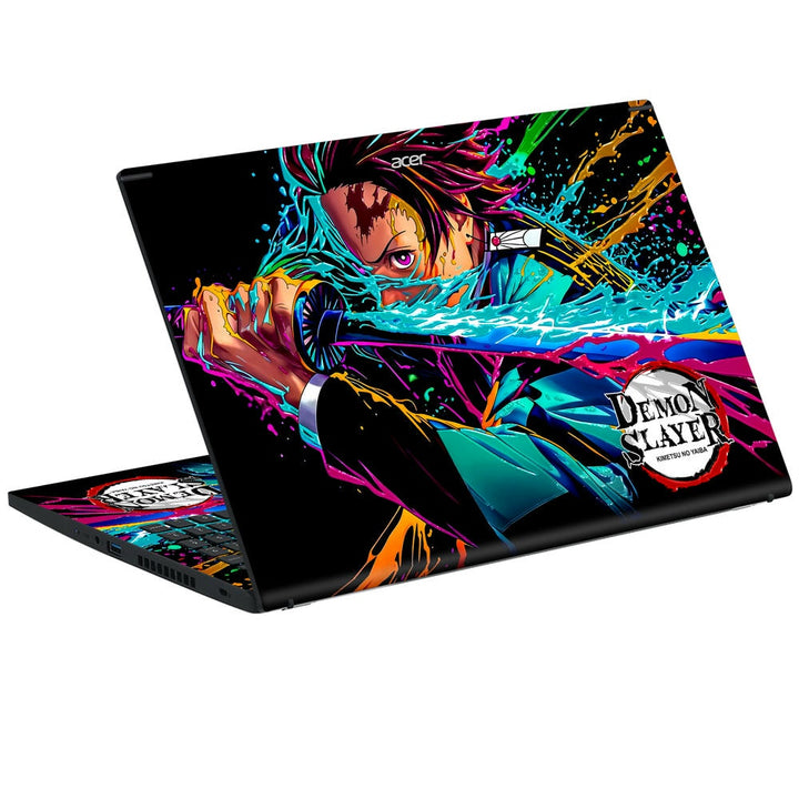 Demon Slayer Anime 3D Embossed Laptop Skin | Buy Online Now – SkinsLegend