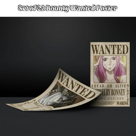 One Piece Bounty Wanted Poster Collection: Dive into the Epic World of ...