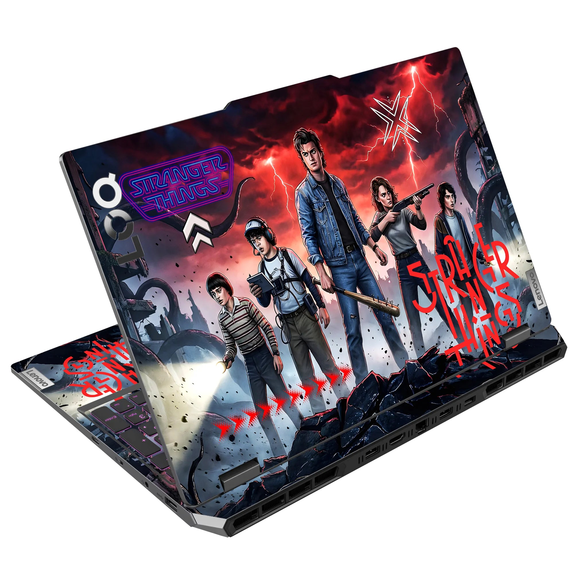 Stranger Things Red Storm Laptop Skin | 3D Embossed | Buy Now – SkinsLegend