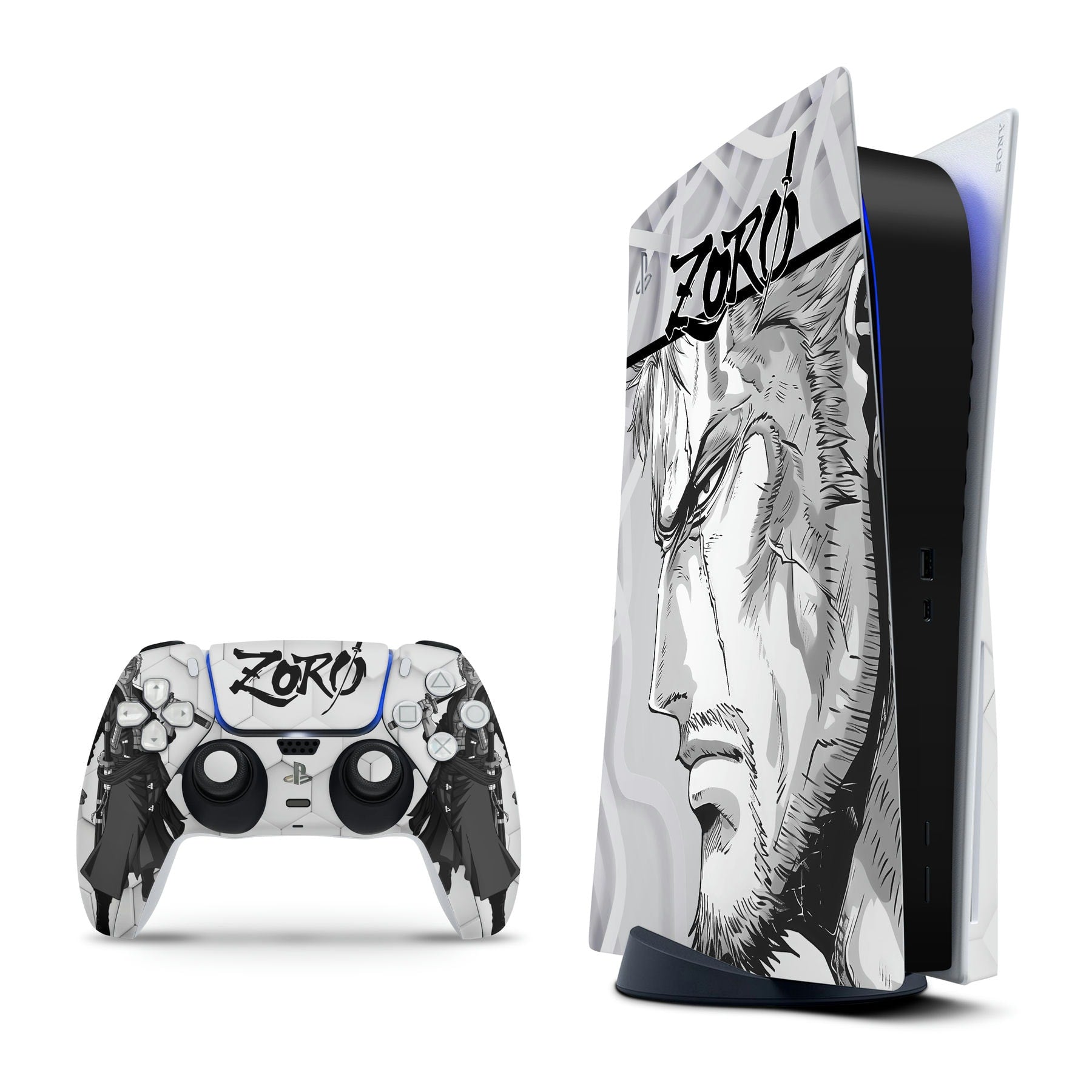 Zoro The King of Hell PS5 Skin Set | Premium Console & Controller Wrap ...