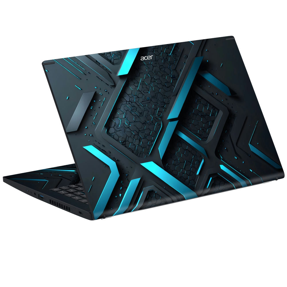 Shop Glowing Blue Grid Structure Laptop Skin for Acer | Buy Online Now ...