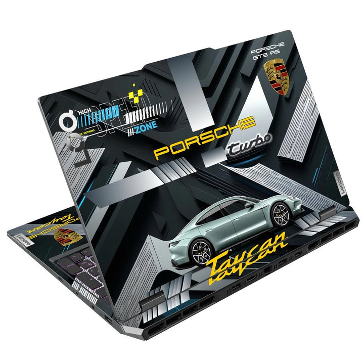 Porsche Taycan Turbo 3D Embossed Laptop Skin | Buy Online Now – SkinsLegend