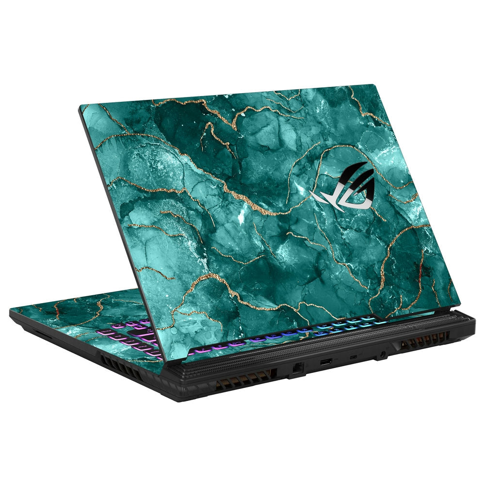 Shop Marble Goldern Line Pattern Laptop Skin for Asus | Buy Online Now ...