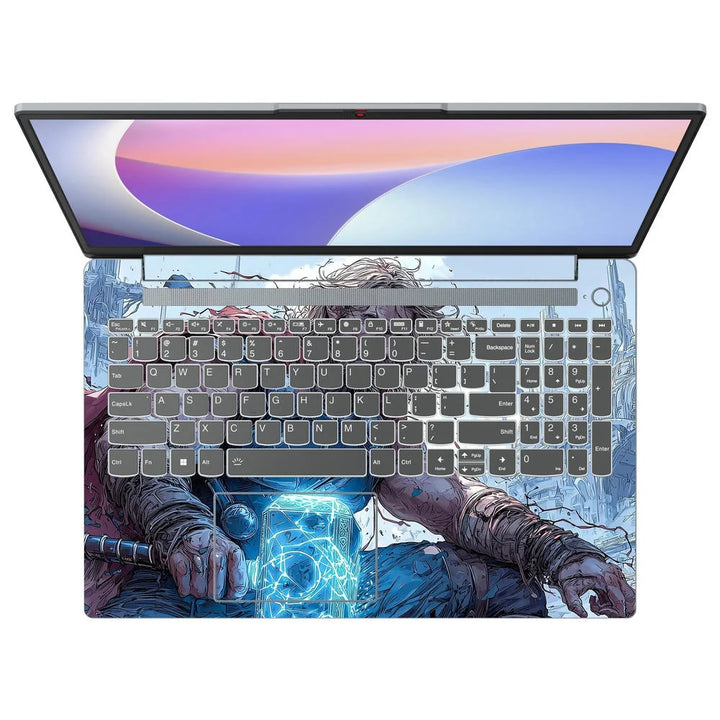 Thor with Lightning 3D Embossed Laptop Skin | Buy Online Now – SkinsLegend