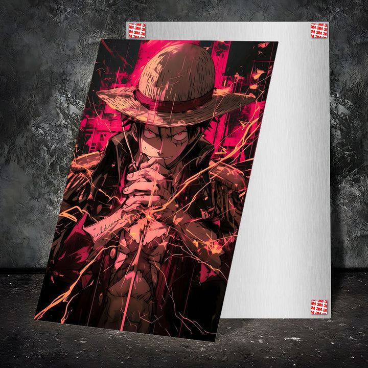 High-Quality Metal Posters - One Piece Monkey D Luffy OP06 | Vibrant ...