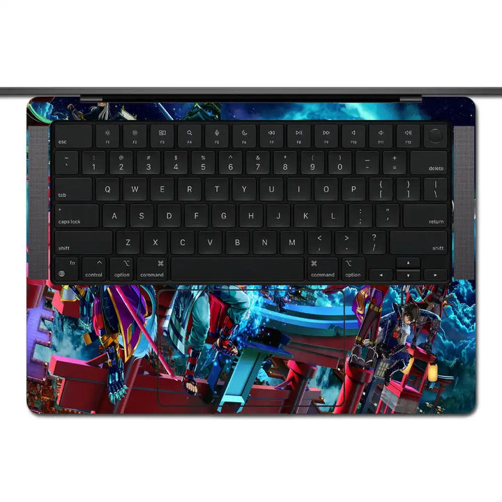 Futuristic Anime Battle Art Laptop Skin for MacBook | Buy Online Now ...
