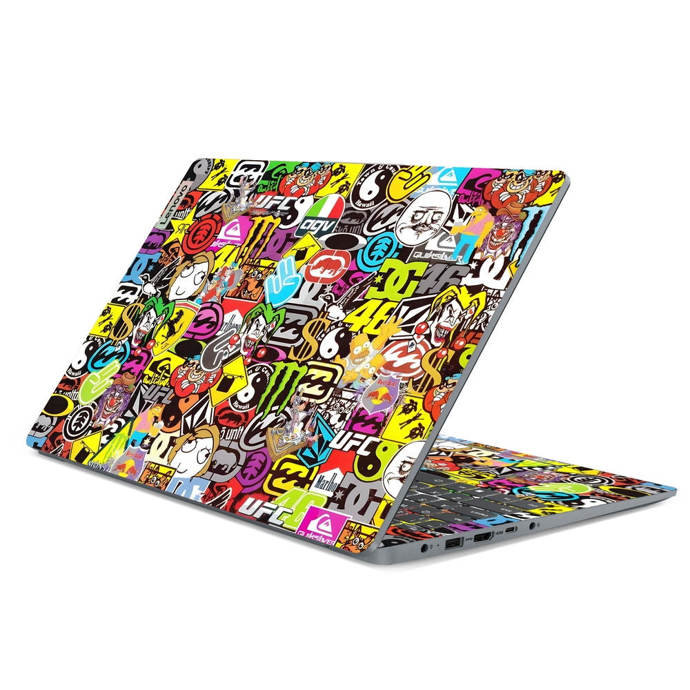 Shop Monster Sticker Bomb Laptop Skin for Lenovo | Buy Online Now ...