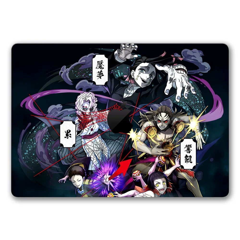Demon Slayer Upper Rank Demon Vortex Laptop Skin for MacBook | Buy ...