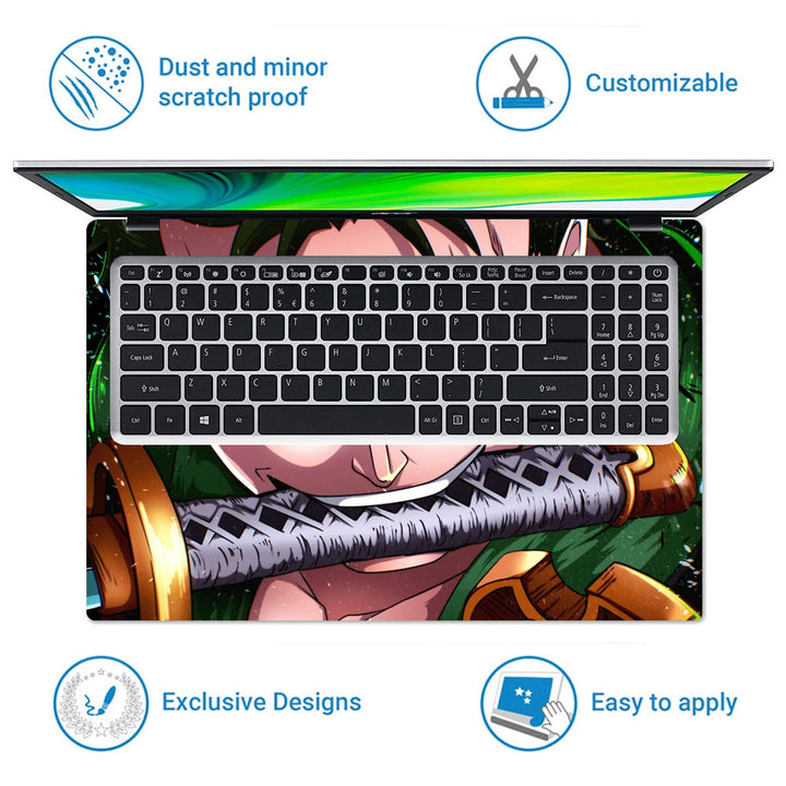Shop Zoro One Eye Open Laptop Skin | Buy Online Now – SkinsLegend