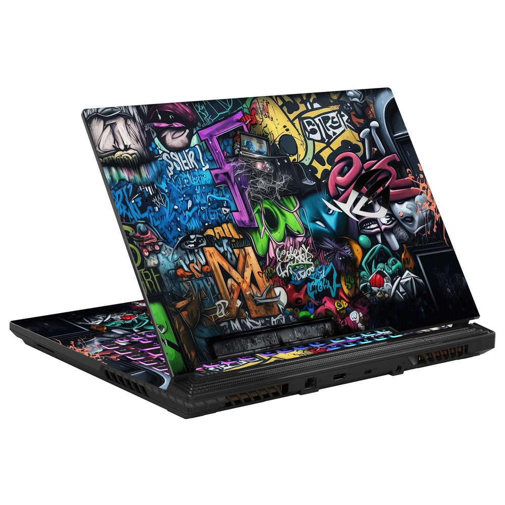 Shop Wooden M Graffiti Laptop Skin for Asus | Buy Online Now – SkinsLegend