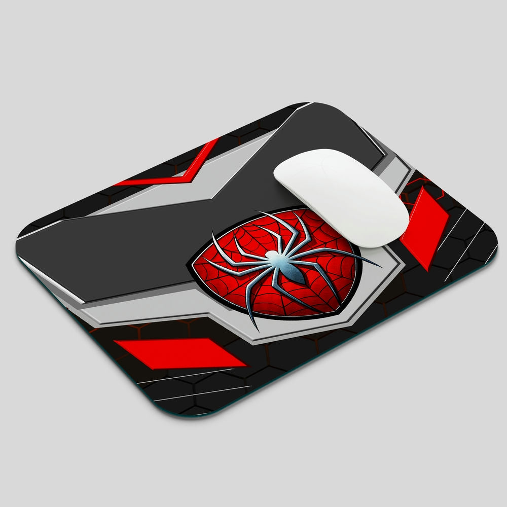 Stylish Spiderman Web EmblemAbstract Fluid Art Mouse Pad - Premium Desk ...