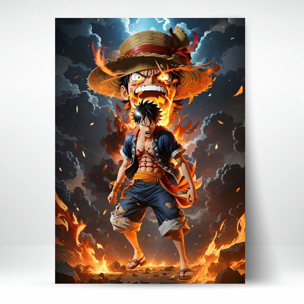 High-Quality Metal Posters - One Piece Monkey D Luffy OP12 | Vibrant ...