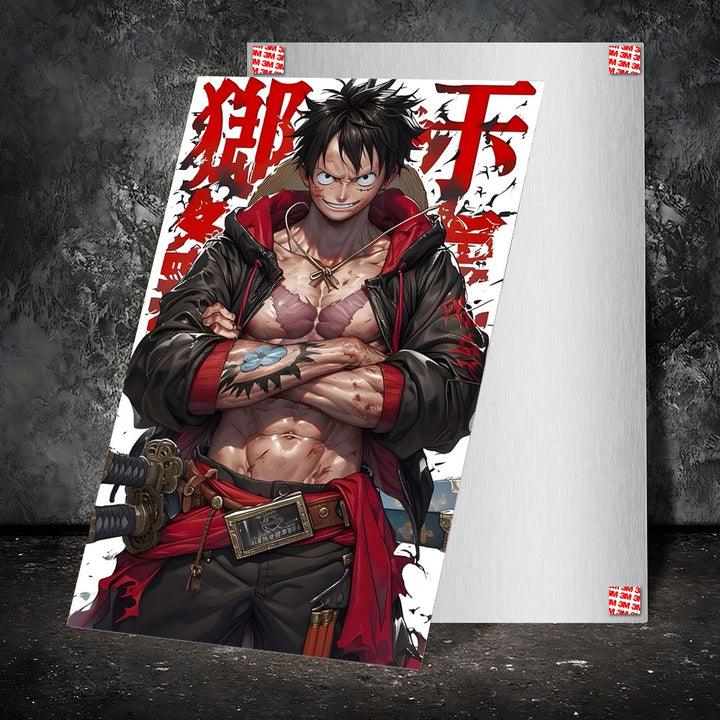 High-Quality Metal Posters - One Piece Monkey D Luffy OP02 | Vibrant ...