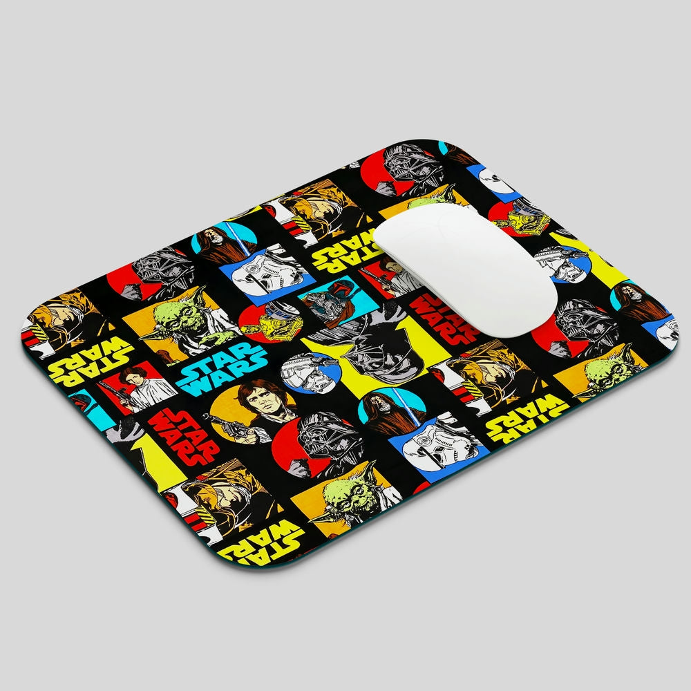 Stylish Classic Star Wars HeroesAbstract Fluid Art Mouse Pad - Premium ...