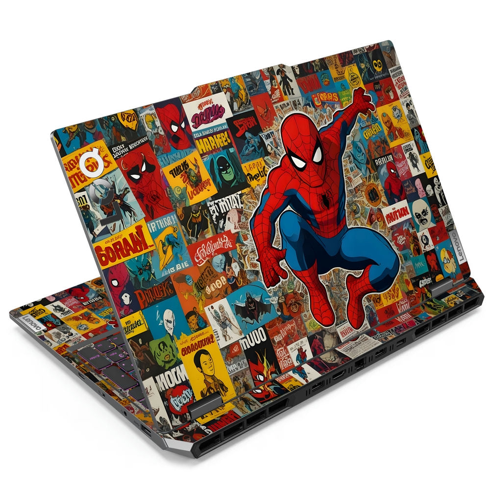 Shop Spiderman Jump Collage Laptop Skin for Lenovo LOQ | Buy Online Now ...