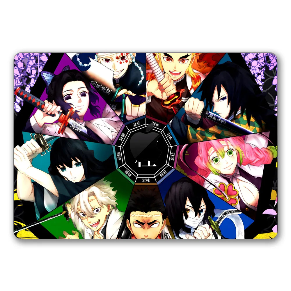 Demon Slayer Rengoku Fire Pillar Art Laptop Skin for MacBook | Buy ...