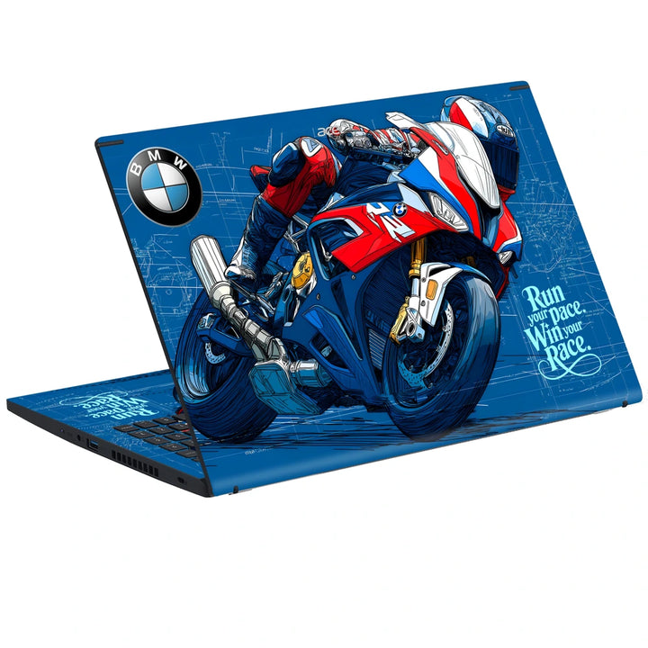 BMW S1000RR M Color Racing Bike Laptop Skin | 3D Embossed 3M Vinyl ...