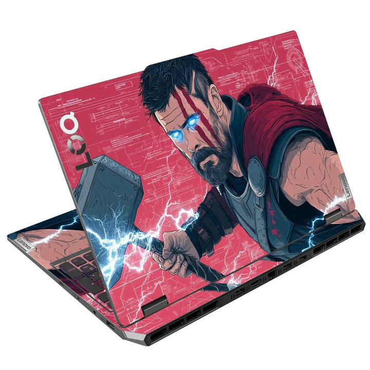 Thor and Mjolnir 3D Embossed Laptop Skin | Buy Online Now – SkinsLegend