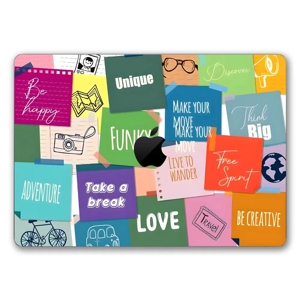 Abstract Pop Art Inspirational Collage Laptop Skin for MacBook | Buy ...