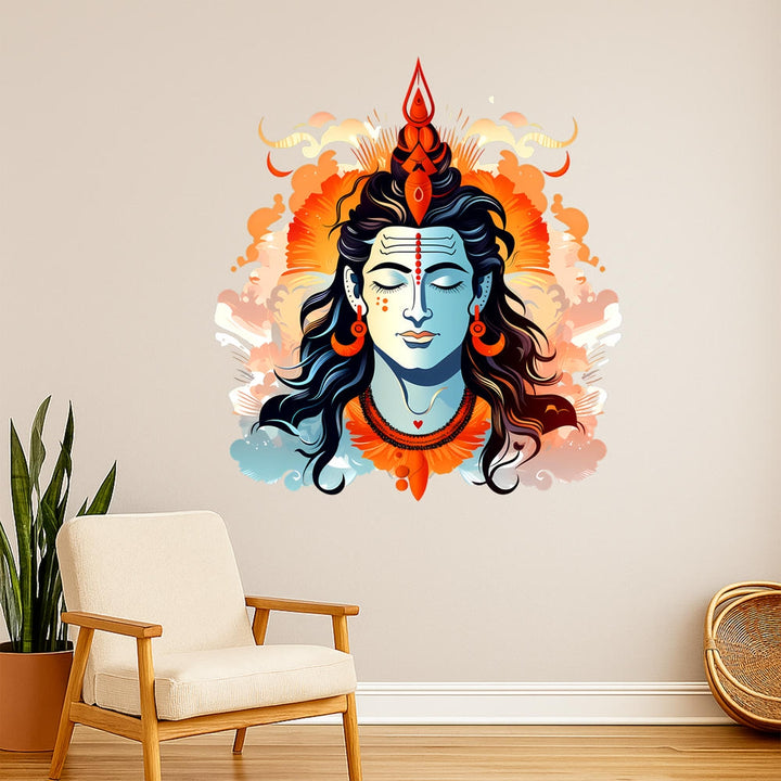 Shiva Vibrant Premium Large Size Wall Decal | Buy Online Now – SkinsLegend
