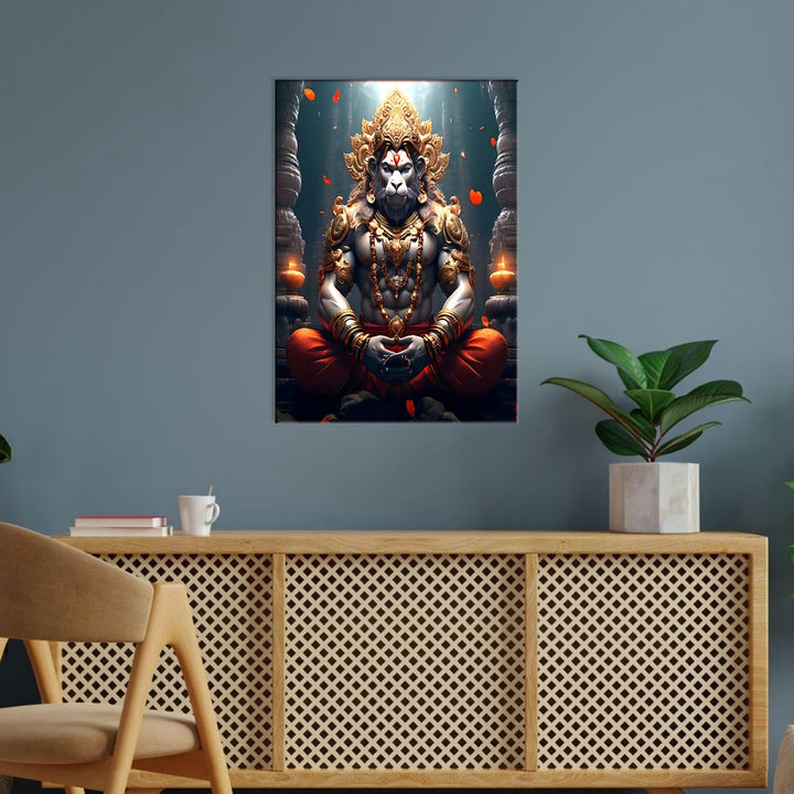 High-Quality Metal Posters - Lord Hanuman LH07 | Vibrant Colors & Sharp ...