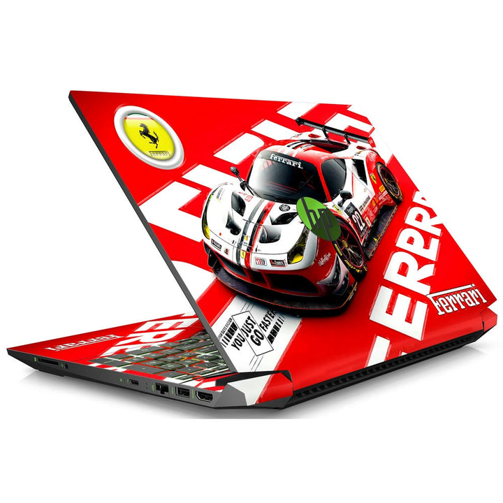 Ferrari Racing Car 3D Embossed Laptop Skin | Buy Online Now – SkinsLegend