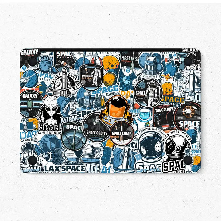 Space Sticker Bomb Laptop Skin for MacBook | Buy Online Now – SkinsLegend