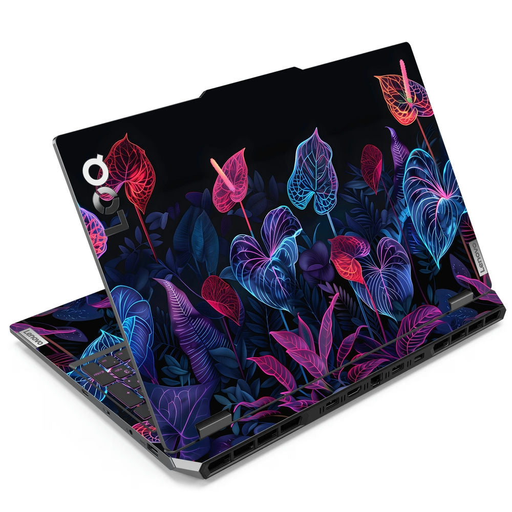 Shop Midnight Floral Blossom Pattern Laptop Skin for Lenovo LOQ | Buy ...