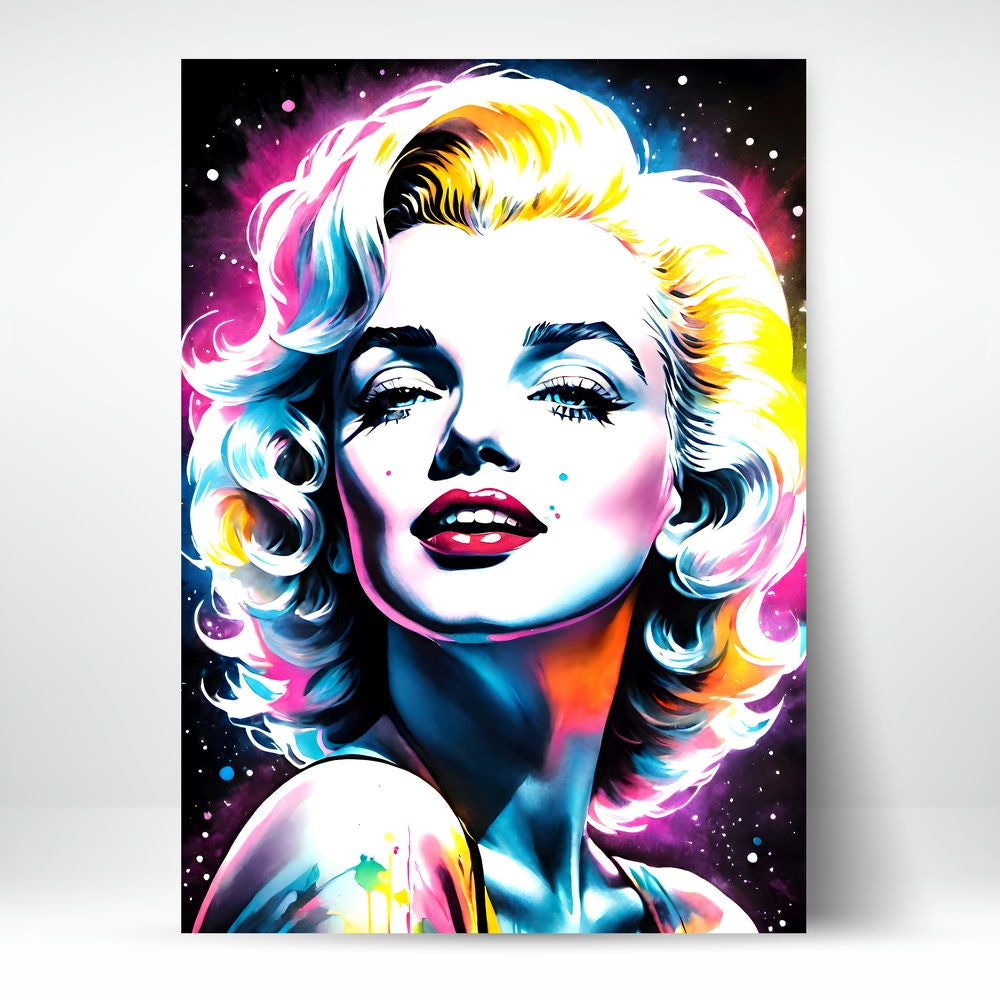 High-Quality Metal Posters - Neon Monroe | Vibrant Colors & Sharp ...
