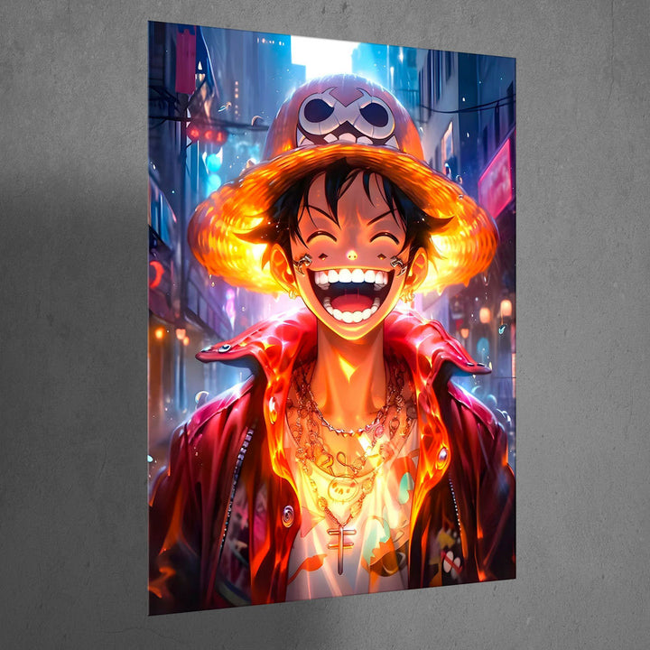 High-Quality Metal Posters - One Piece Monkey D Luffy OP08 | Vibrant ...