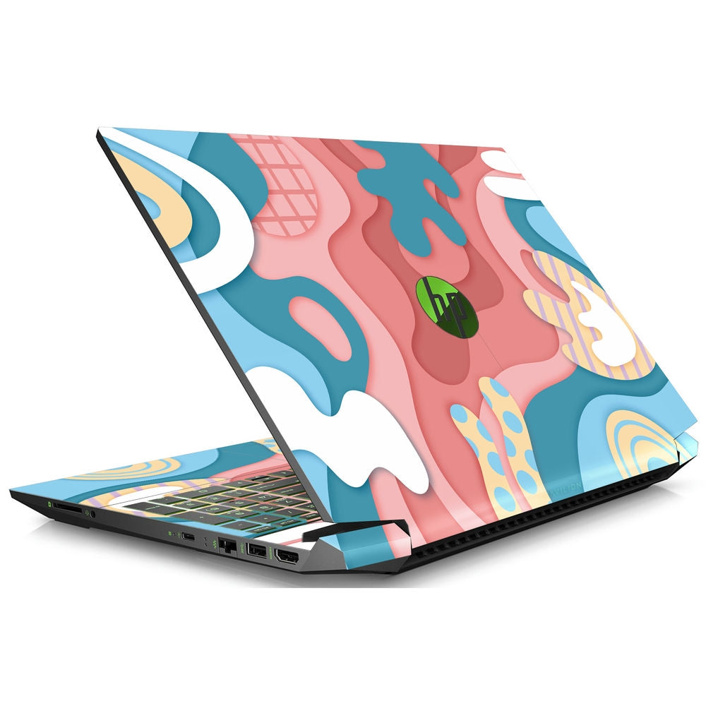 Shop Playful Abstract Shapes Laptop Skin for HP | Buy Online Now ...
