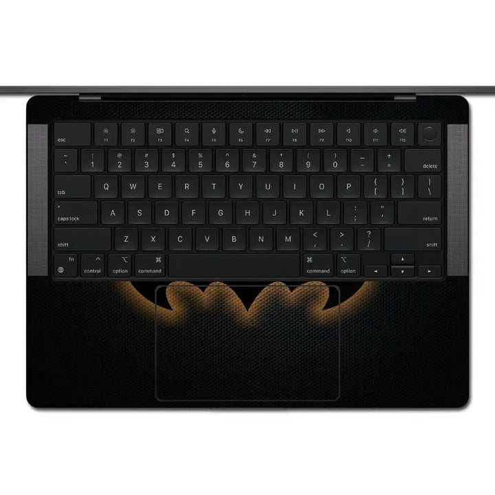 Classic Bat Symbol in Warm Glow Effect Laptop Skin for MacBook | Buy ...