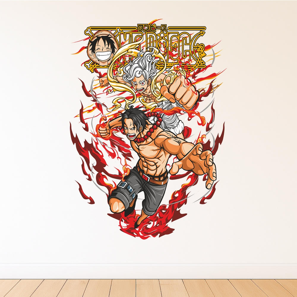 Luffy Dynamic Pose Premium Large Size Wall Decal | Buy Online Now ...