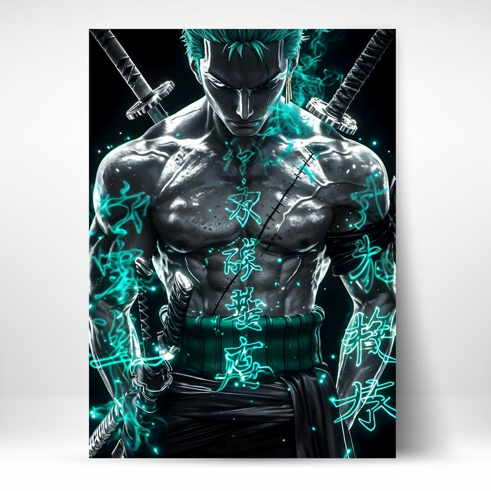 High-Quality Metal Posters - One Piece Roronoa Zoro OP36 | Vibrant ...