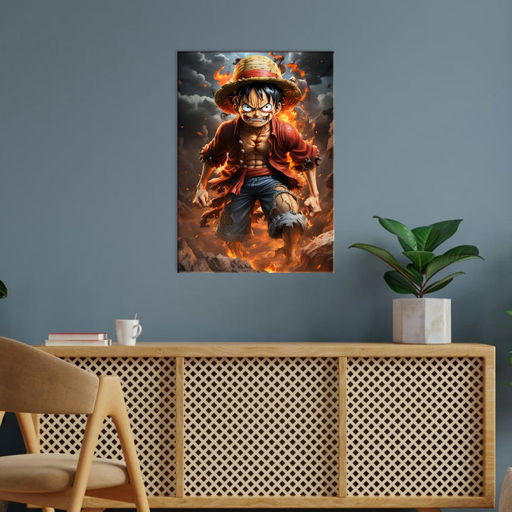High-Quality Metal Posters - One Piece Monkey D Luffy OP15 | Vibrant ...