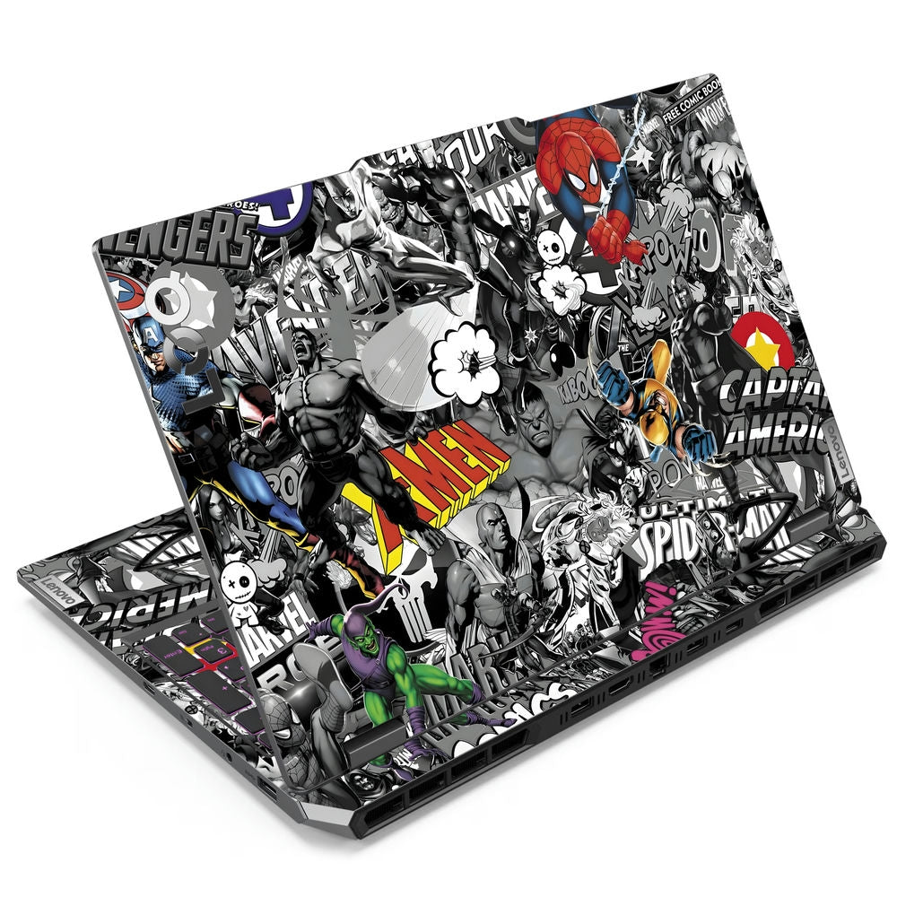 Shop Superheroes Sticker Bomb Laptop Skin for Lenovo LOQ | Buy Online ...