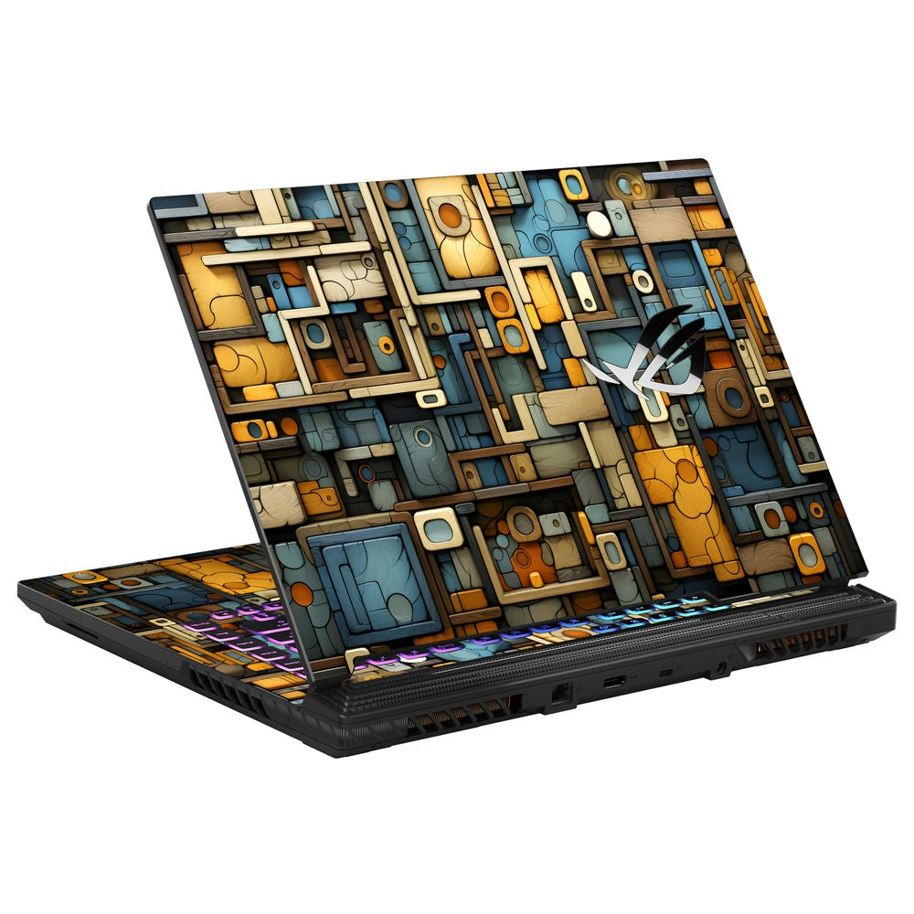 Shop Retro Circuit Board Grid Laptop Skin for Asus | Buy Online Now ...