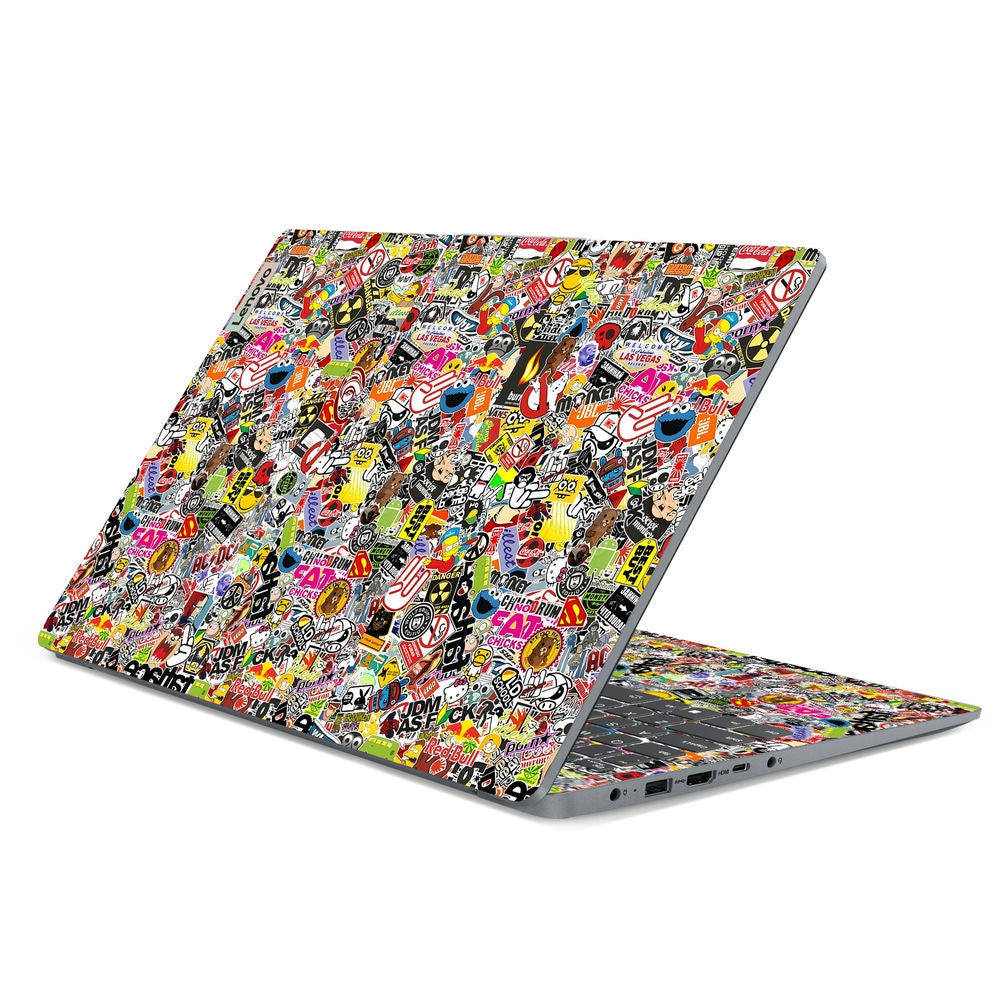 Shop Hand Sticker Bomb Laptop Skin for Lenovo | Buy Online Now ...