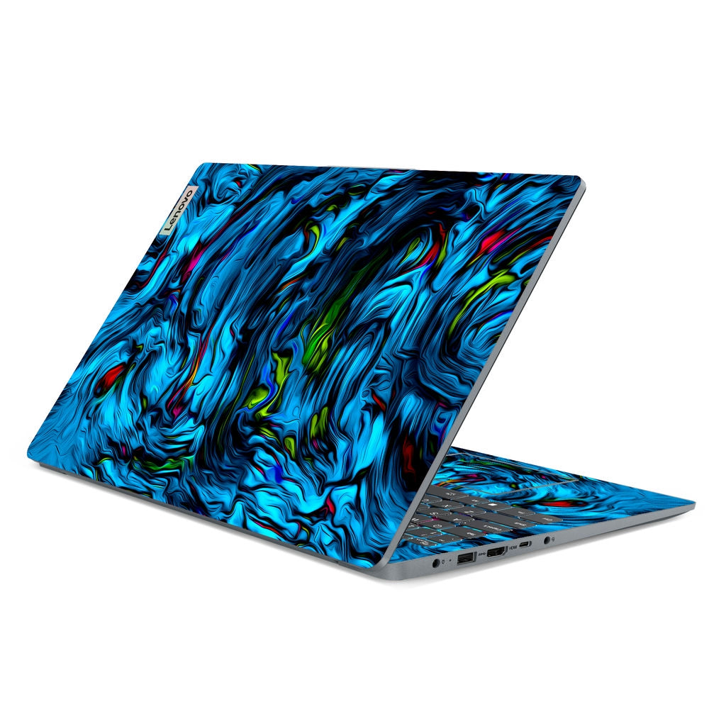 Shop Abstract Blue Design Laptop Skin for Lenovo | Buy Online Now ...