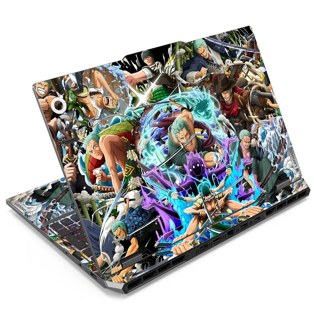 Shop Roronoa Zoro Collage Laptop Skin for Lenovo LOQ | Buy Online Now ...