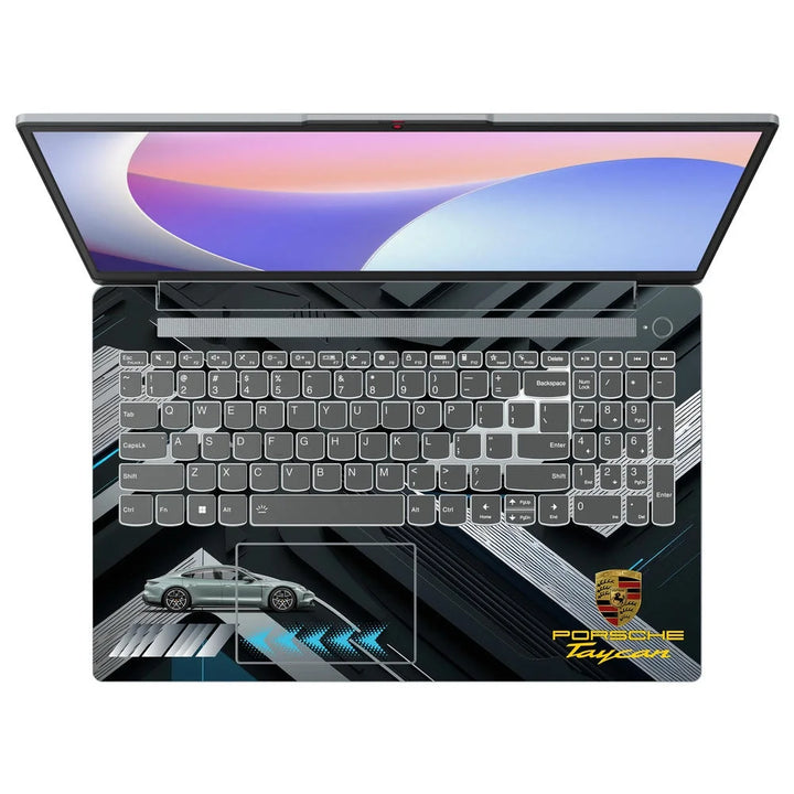 Porsche Taycan Turbo 3D Embossed Laptop Skin | Buy Online Now – SkinsLegend