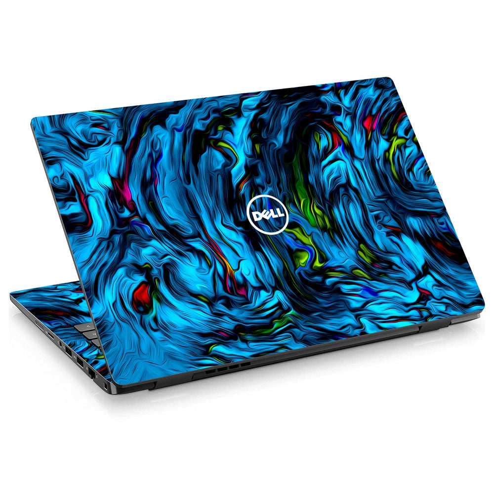 Shop Abstract Blue Design Laptop Skin for Dell | Buy Online Now ...