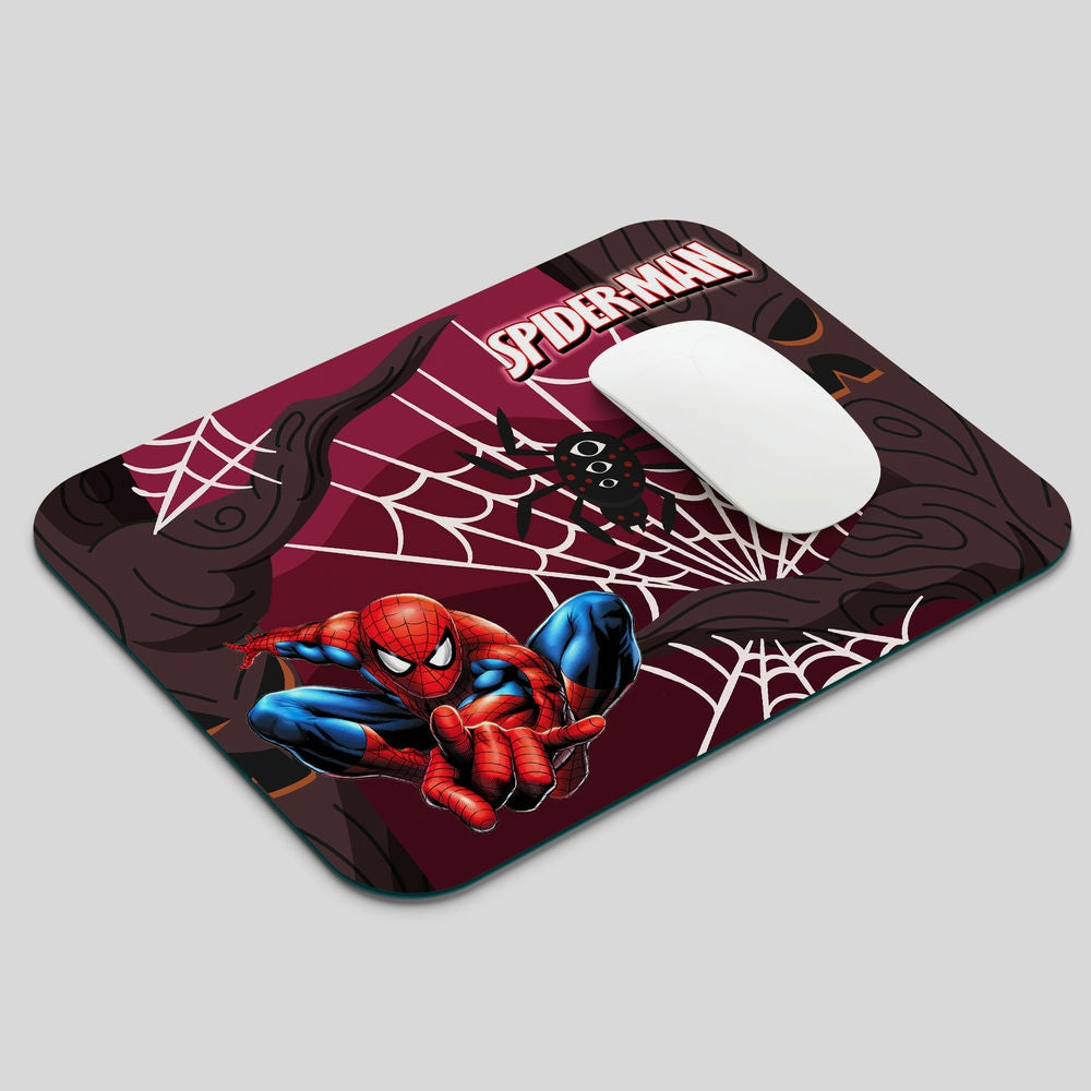Stylish Spiderman Hanging on WebAbstract Fluid Art Mouse Pad - Premium ...