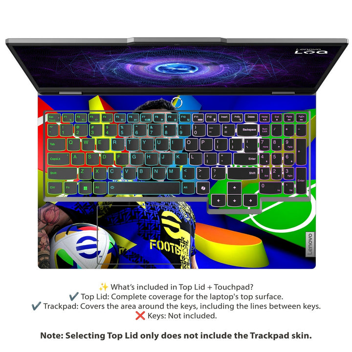Shop Lionel Messi eFootball Soccer Game Laptop Skin for Lenovo LOQ ...