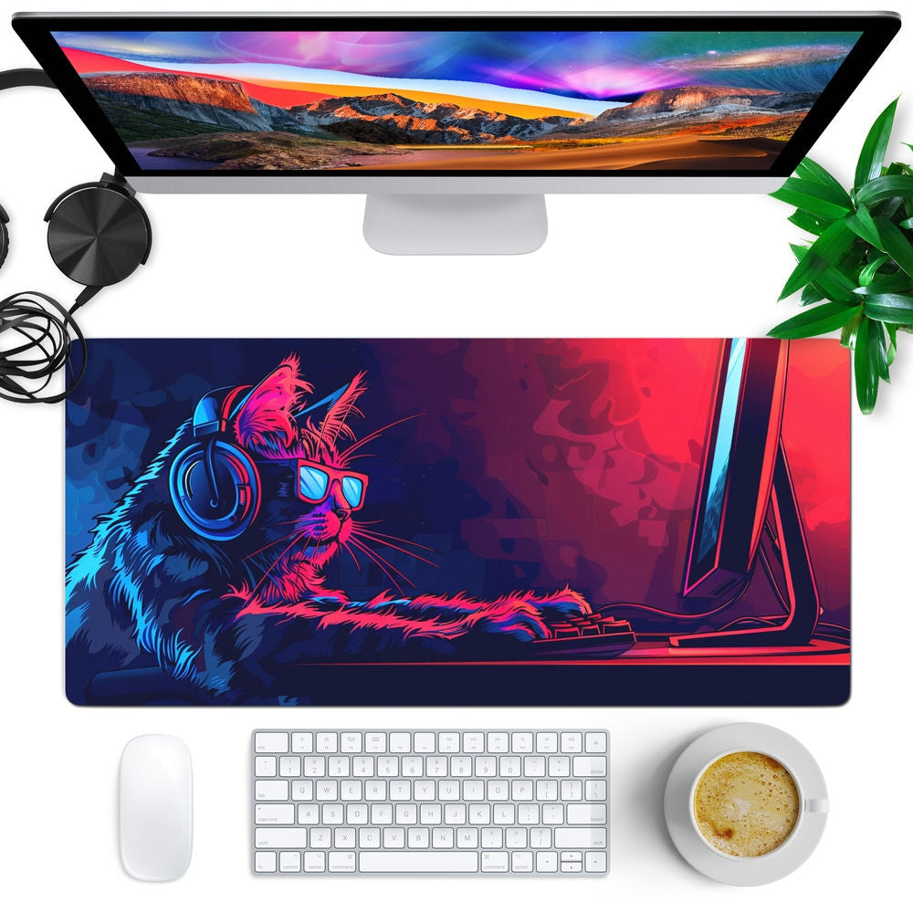Optimize Your Gaming Experience with Cyber Cat Anti-Slip Desk Mat ...