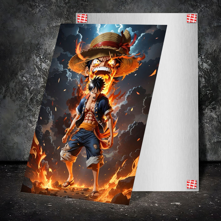 High-Quality Metal Posters - One Piece Monkey D Luffy OP12 | Vibrant ...