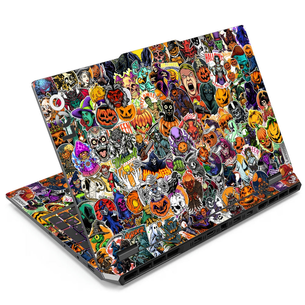 Shop Halloween Sticker Bomb Laptop Skin for Lenovo LOQ | Buy Online Now ...